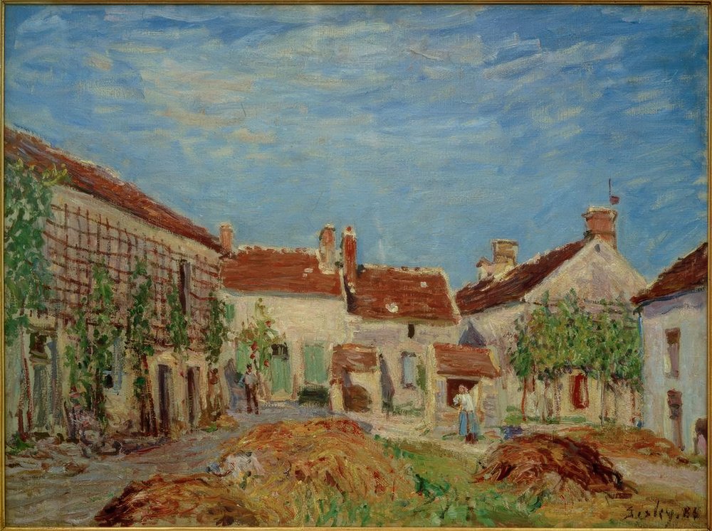 Un Cour aux Sablons von Alfred Sisley: Kunstdruck kaufen