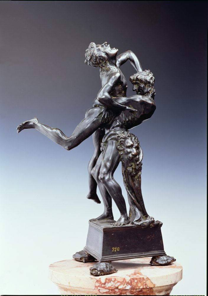 Herkules und Antäus, ca. 1475-80 (Bronze)