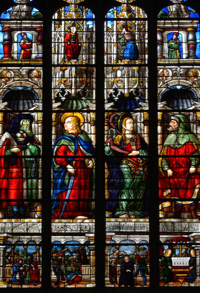 Heiliger Matthias, Esra, der Prophet Habakuk und die Sibylle Tiburtine ...