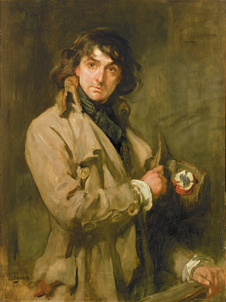 Porträt von Sir John Martin Harvey als Sydney Carton in 'Der einzige ...