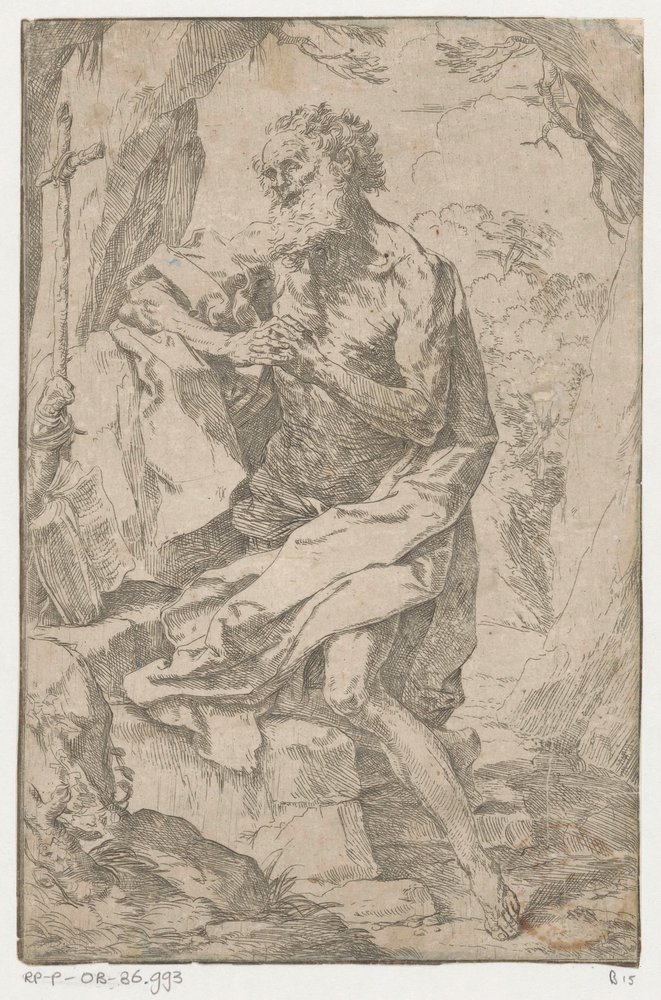 Der heilige Hieronymus in der Wildnis von Guido Reni