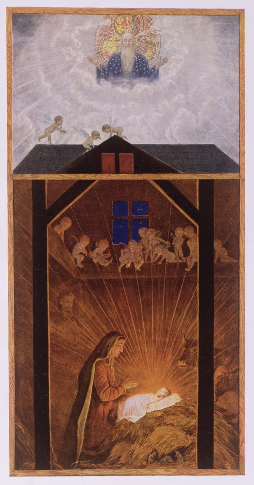 Die Geburt Christi, Illustration aus 'Festkalender', veröffentlicht in ...