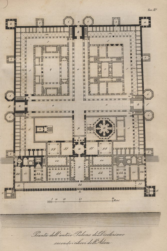 Kroatien - Split (Spalato) - Rekonstruiertes Diokletianpalast von ...