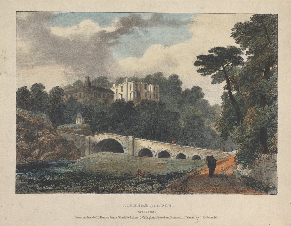 Lismore Castle von James Duffield Harding: Kunstdruck