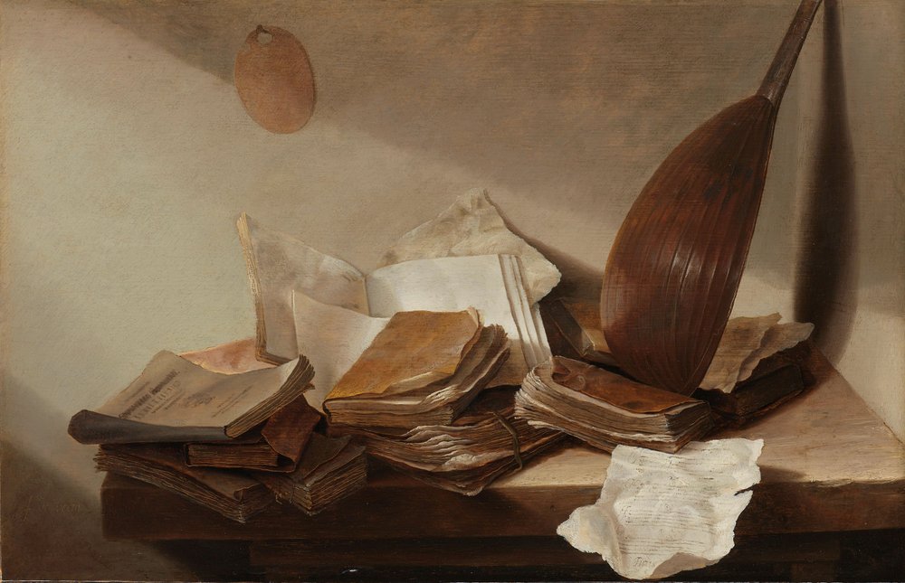 Stillleben mit Büchern, 1625-30 von Jan Davidsz de Heem