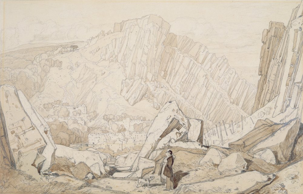 Domfront I, aus der 'Normandie'-Serie von John Sell Cotman