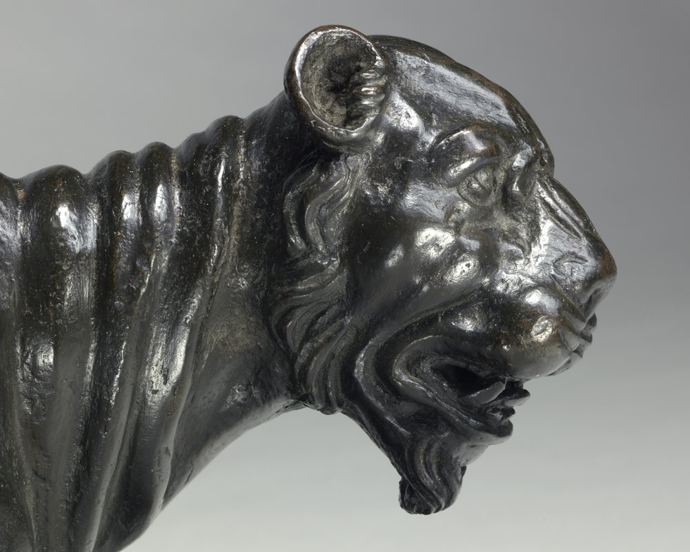 Nackte Bacchantinnen reiten auf Panthern