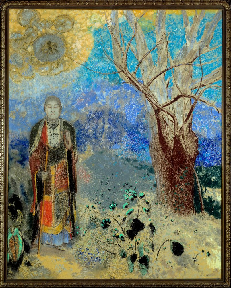 Der Buddha von Odilon Redon: Hochwertigste Kunstreproduktion