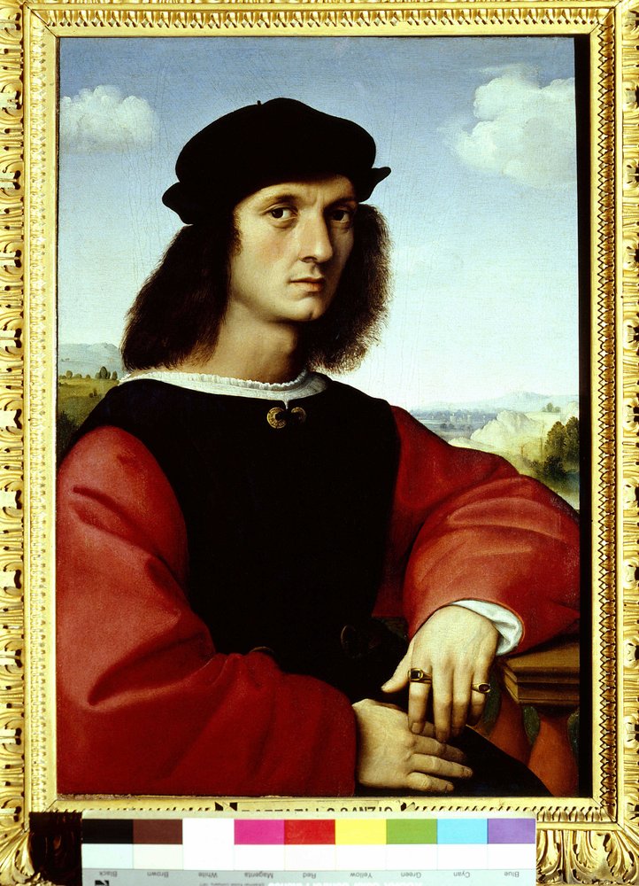 Porträt von Agnolo Doni, 1505-1506, Gemälde von Raphael