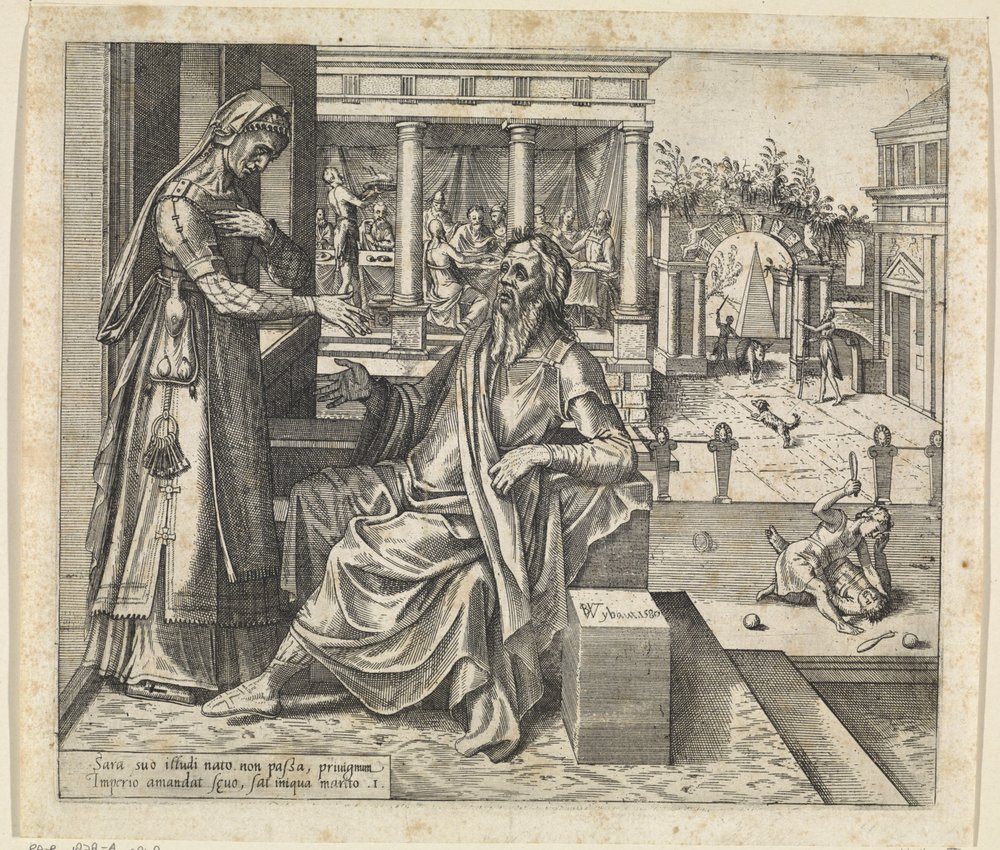 Sara bittet Abraham, Hagar und Ismael wegzuschicken