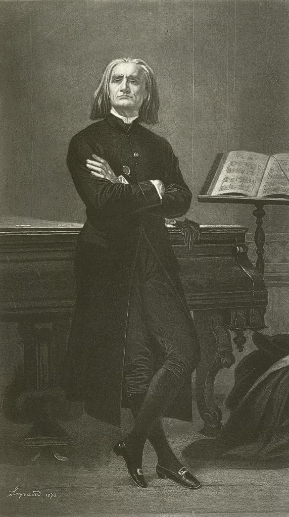 Franz Liszt von Fortune Joseph Seraphin Layraud: Kunstdruck