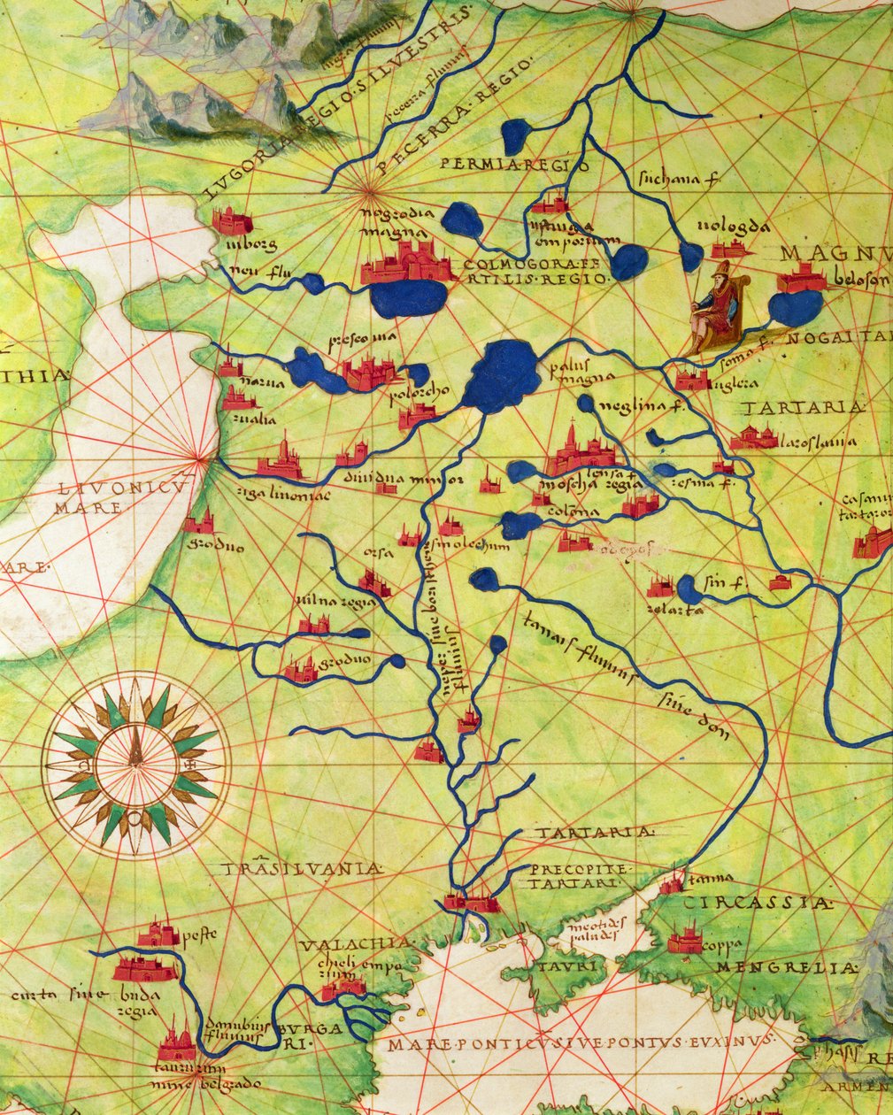 Detail von Europa und Zentralasien, aus einem Atlas der Welt in 33 ...