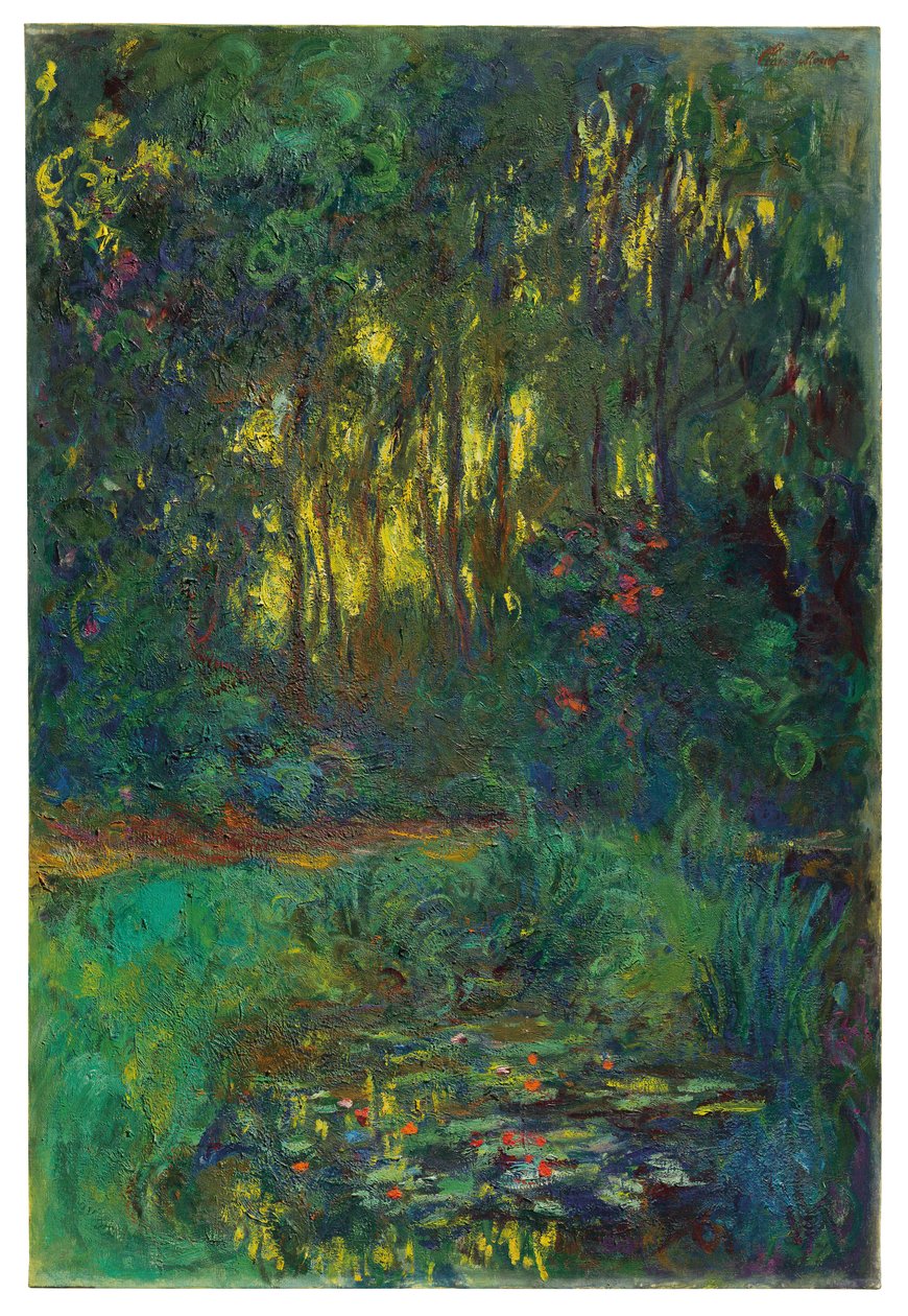 Ecke des Seerosenteichs, ca. 1918-19 von Claude Monet
