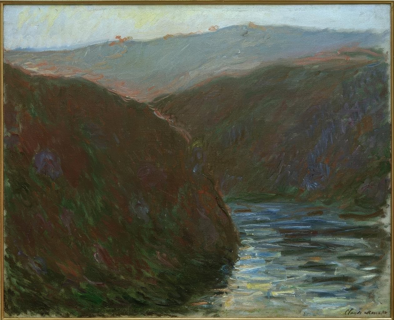 Tal der Creuse, Abendstimmung von Claude Monet: Kunstdruck