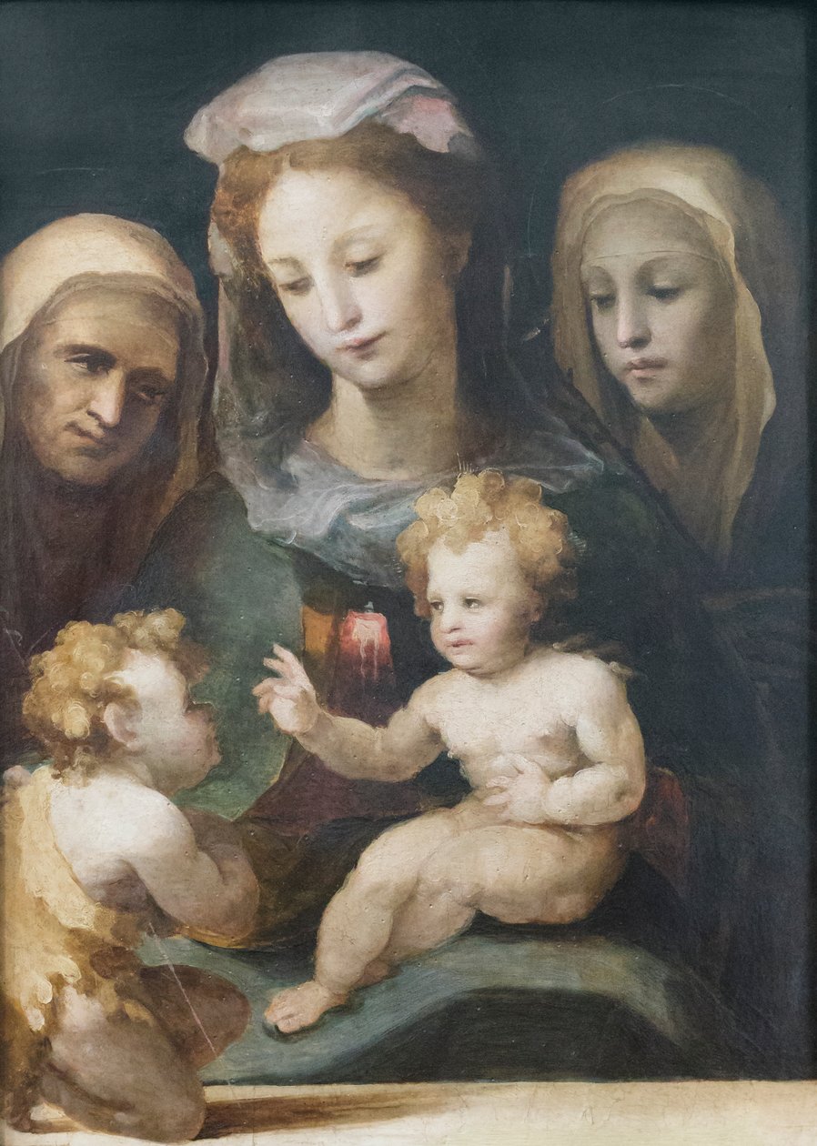 Madonna mit Kind und den Heiligen Johannes, Elisabeth und Katharina von Siena