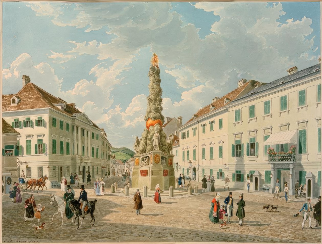 Hauptplatz von Eduard Gurk: Hochwertigste Kunstreproduktion