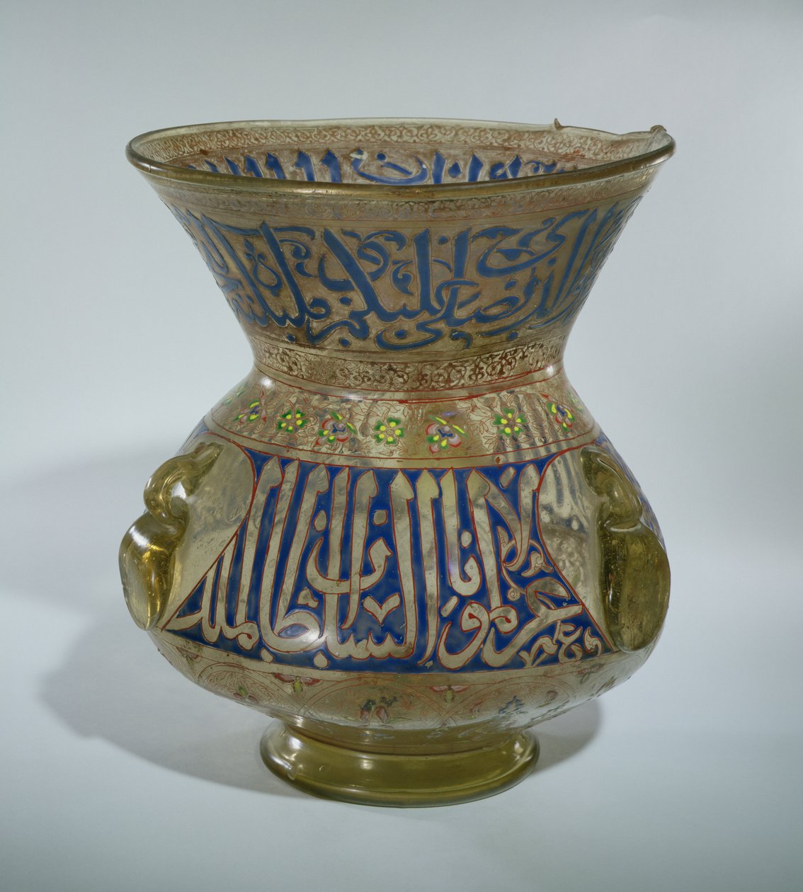 Moscheelampe im Namen von al Malik al Nasu Muhammad, ca. 1300-1340