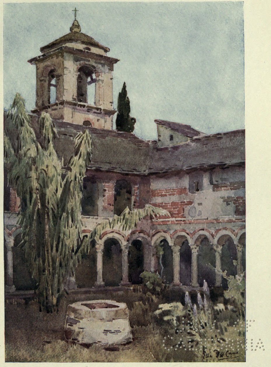 Il Chiostro di Piona, Lago di Como, Illustration aus 'Die italienischen ...