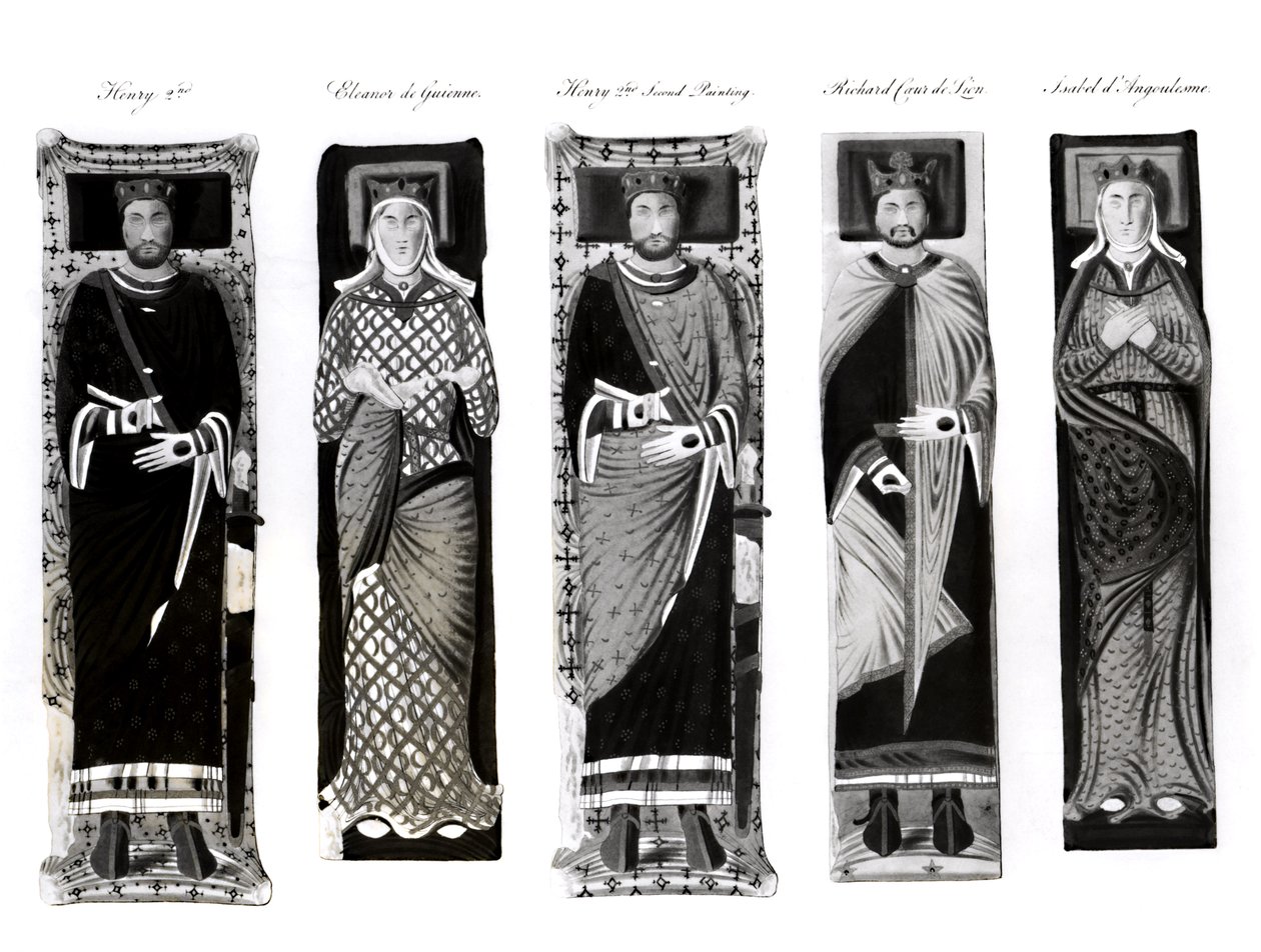 Abbildungen von Heinrich II. (1133-89) Eleonore von Aquitanien (ca ...