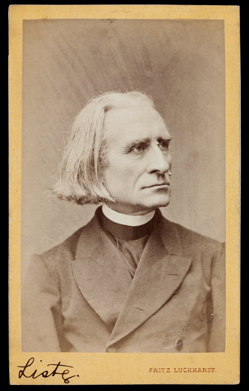 Porträt von Franz Liszt von Fritz Luckhardt: Kunstdruck