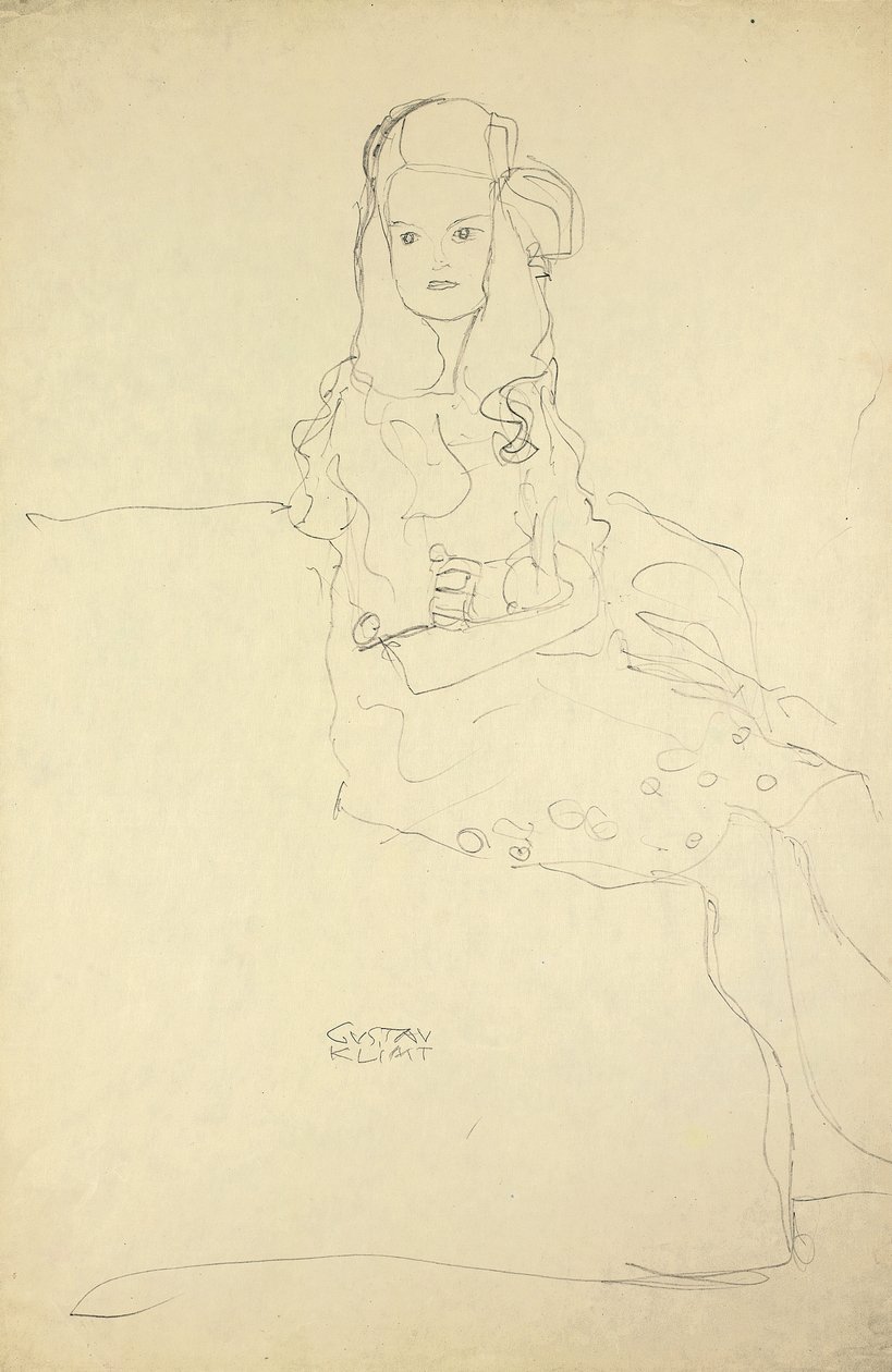 Mada Primavesi, ca. 1912 von Gustav Klimt: Kunstdruck kaufen