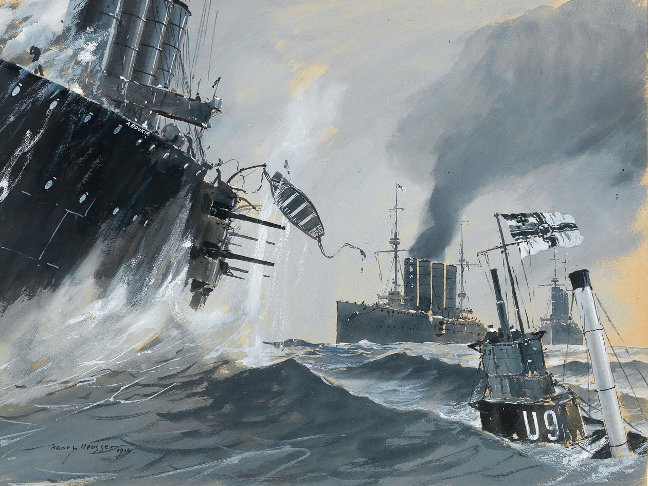 U-Boote und Kriegsschiffe: die Reisen der HMS Aboukir, Hogue und Cressy ...