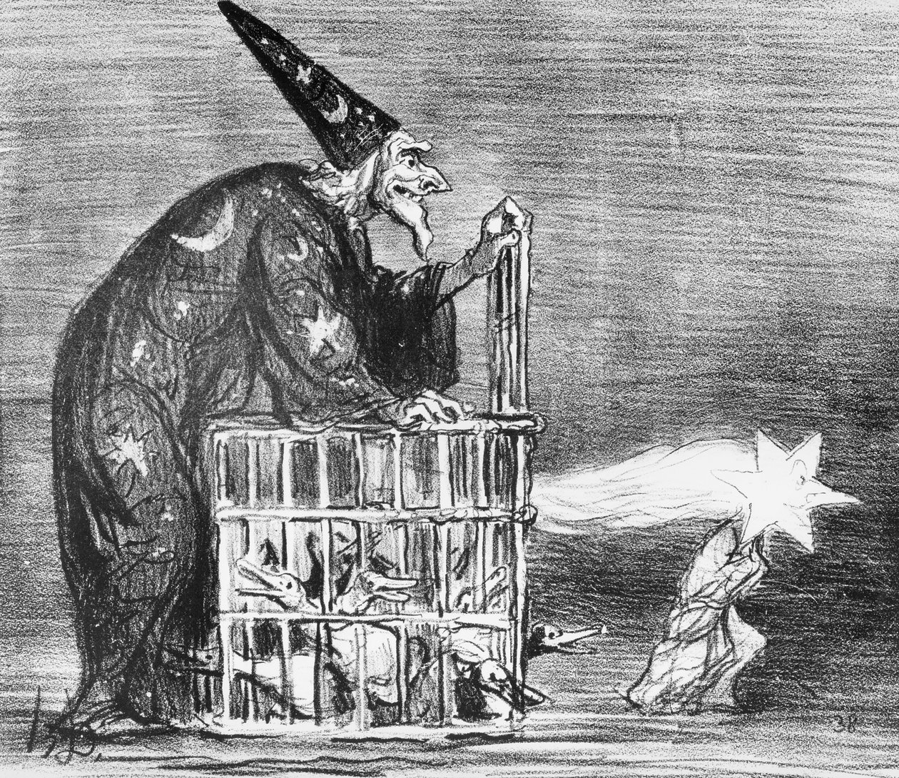 Serie 'La Comete de 1857', Der deutsche Astronom lässt eine berühmte ...