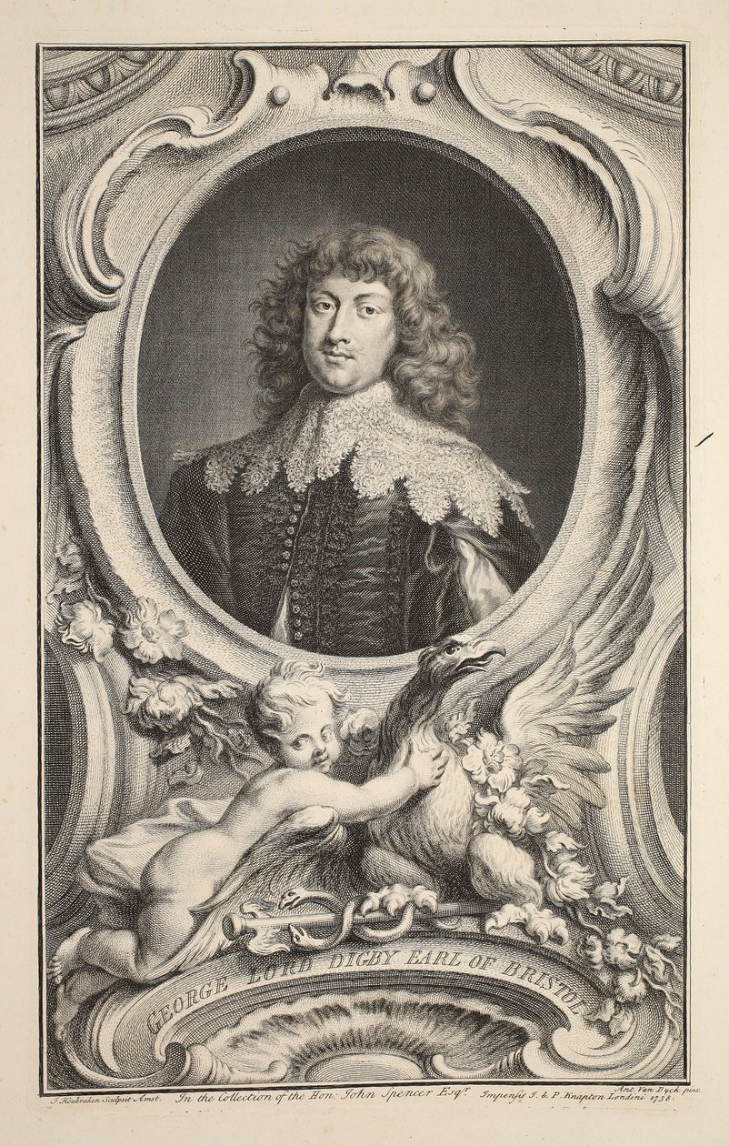 Porträt von George, Lord Digby, Earl of Bristol, Illustration aus ...