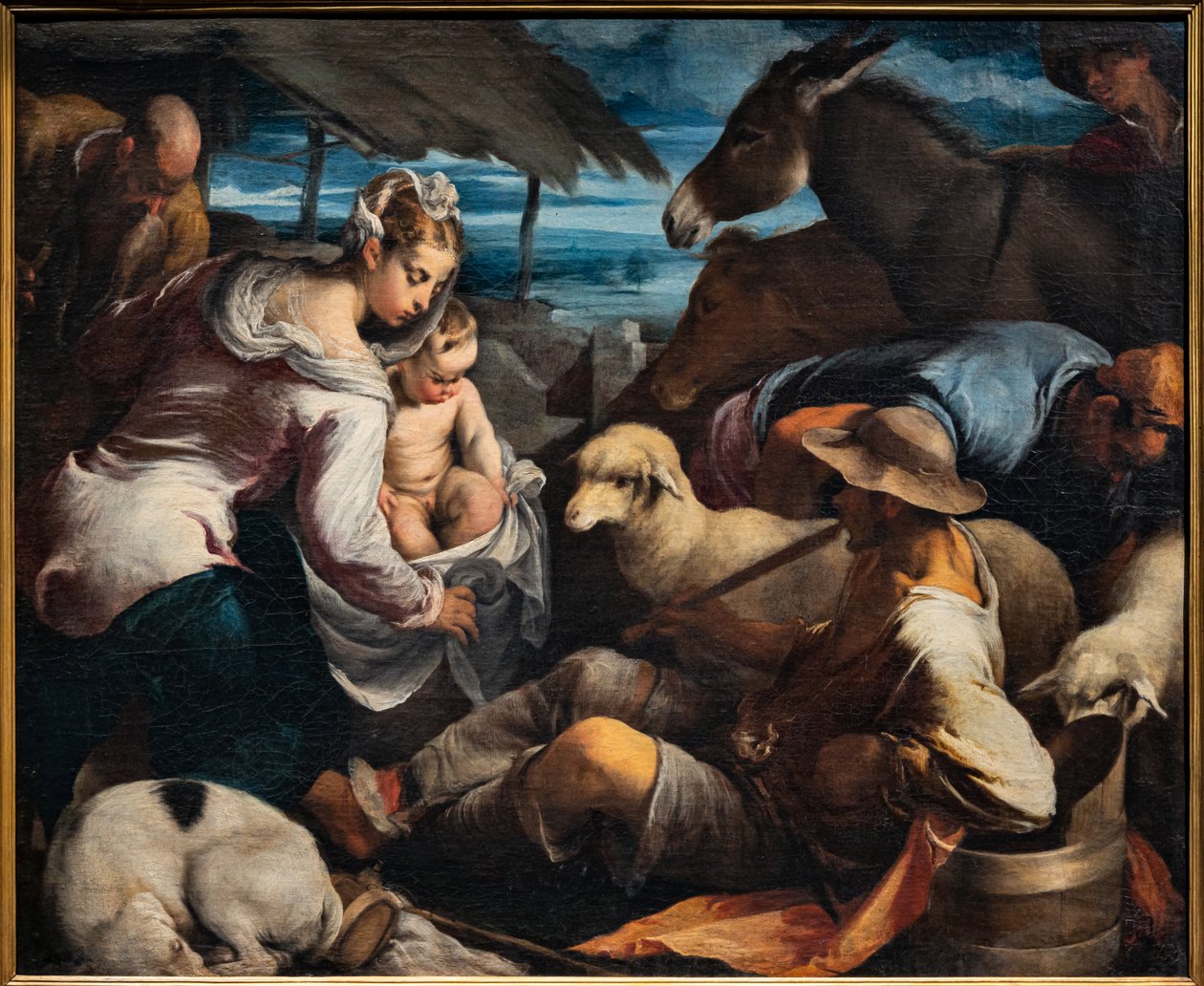 Anbetung der Hirten von Jacopo (1510 92) Bassano: Kunstdruck