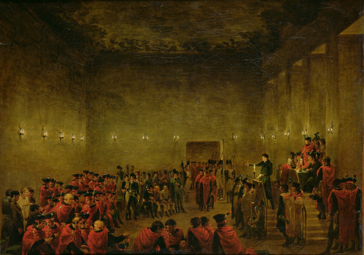 18. Brumaire Jahr VIII von Jacques Henri Sablet: Kunstdruck