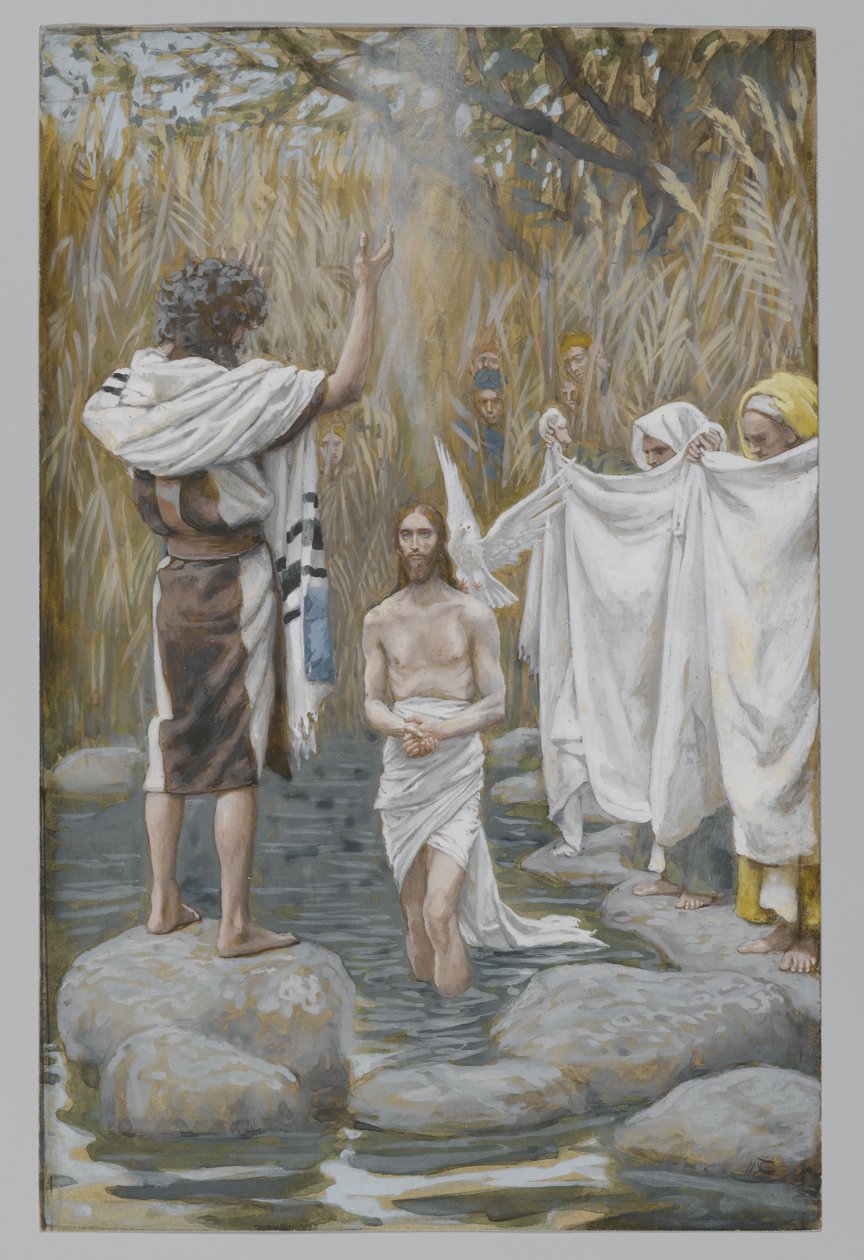 Die Taufe Jesu, Illustration aus Das Leben unseres Herrn Jesus Christus