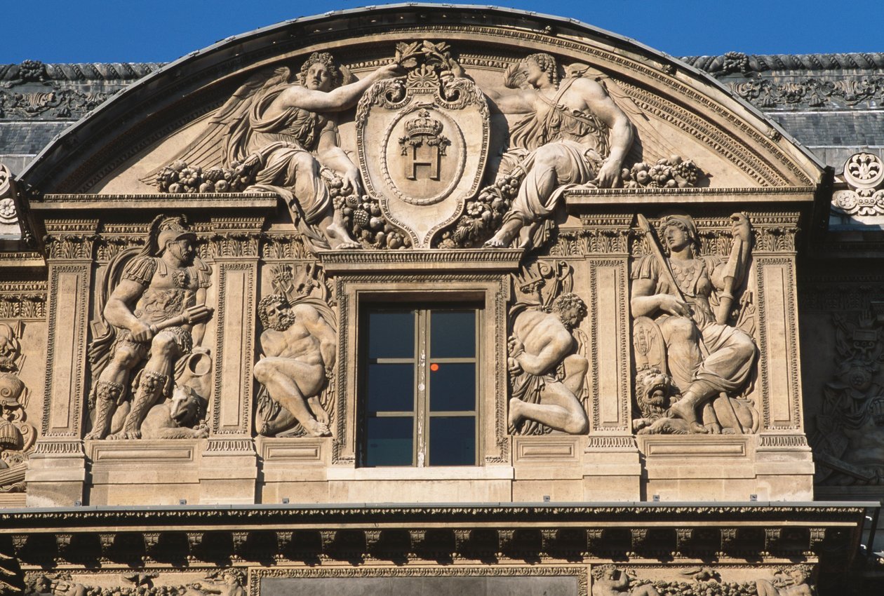 Der Cour Carree; Lescot-Flügel, Ansicht des Dachbodens