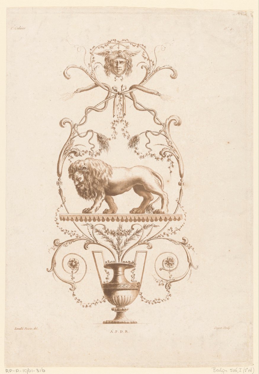 Arabesken und Löwe (Premier cahier d'Arabesques et de Decorations ...