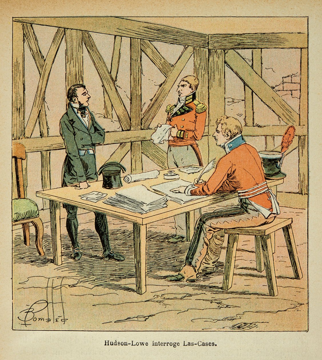 Illustration von Graf Emmanuel de Las Cases: Gouverneur Hudson Lowe ...