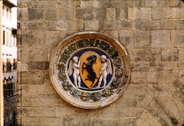 Stemma der Mercanzia-Gilde von Luca Della Robbia: Kunstdruck