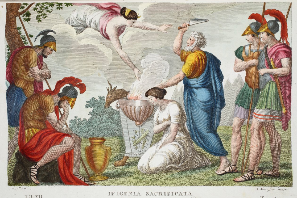 Das Opfer der Iphigenie oder Ifigenia Sacrificata, Buch XII ...