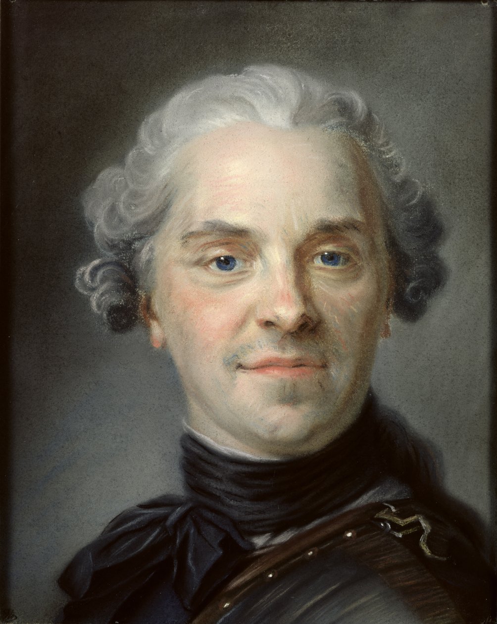 Porträt von Maurice, Comte de Saxe (1696-1750) 1747 (Pastell)