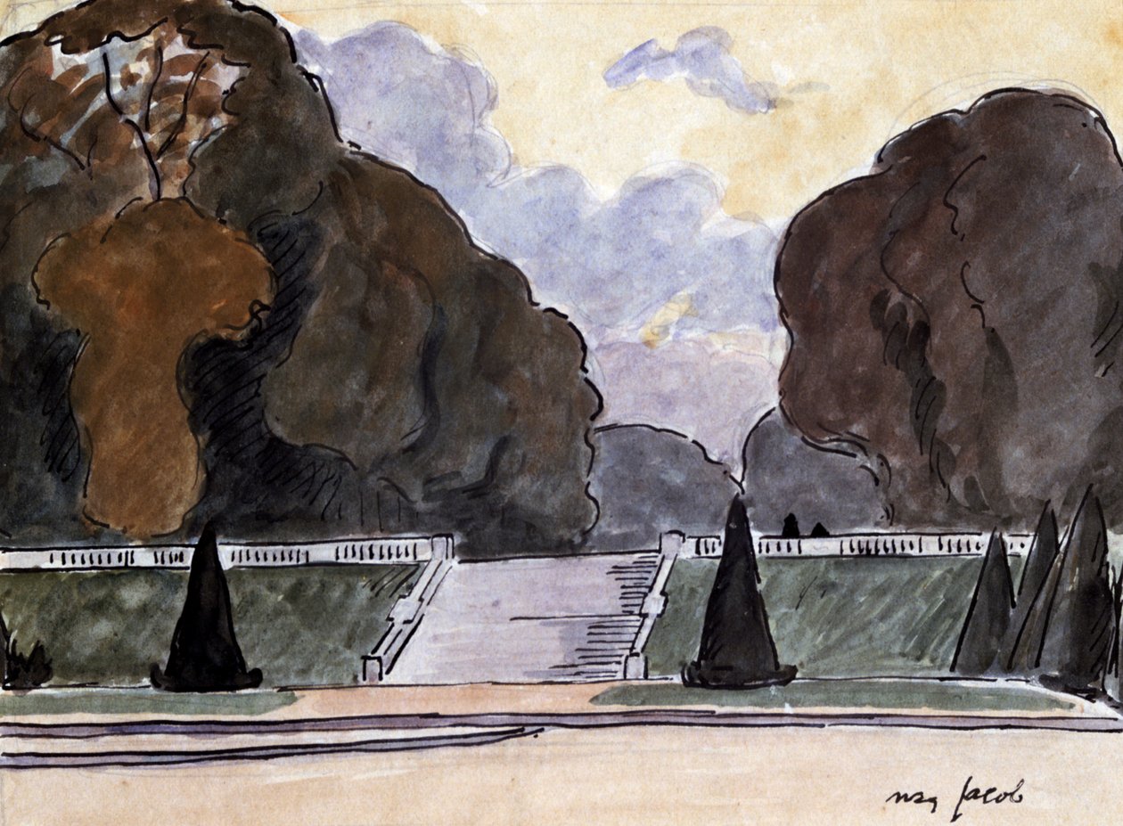 Der Garten in Luxemburg, ca. 1900-1944 von Max Jacob