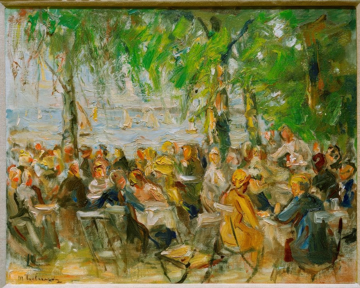 Gartenlokal an der Havel von Max Liebermann: Kunstdruck
