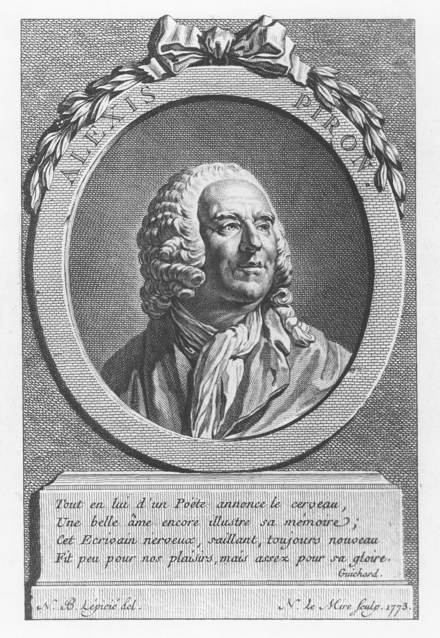 Alexis Piron von Noël Le Mire: hochwertiger Kunstdruck