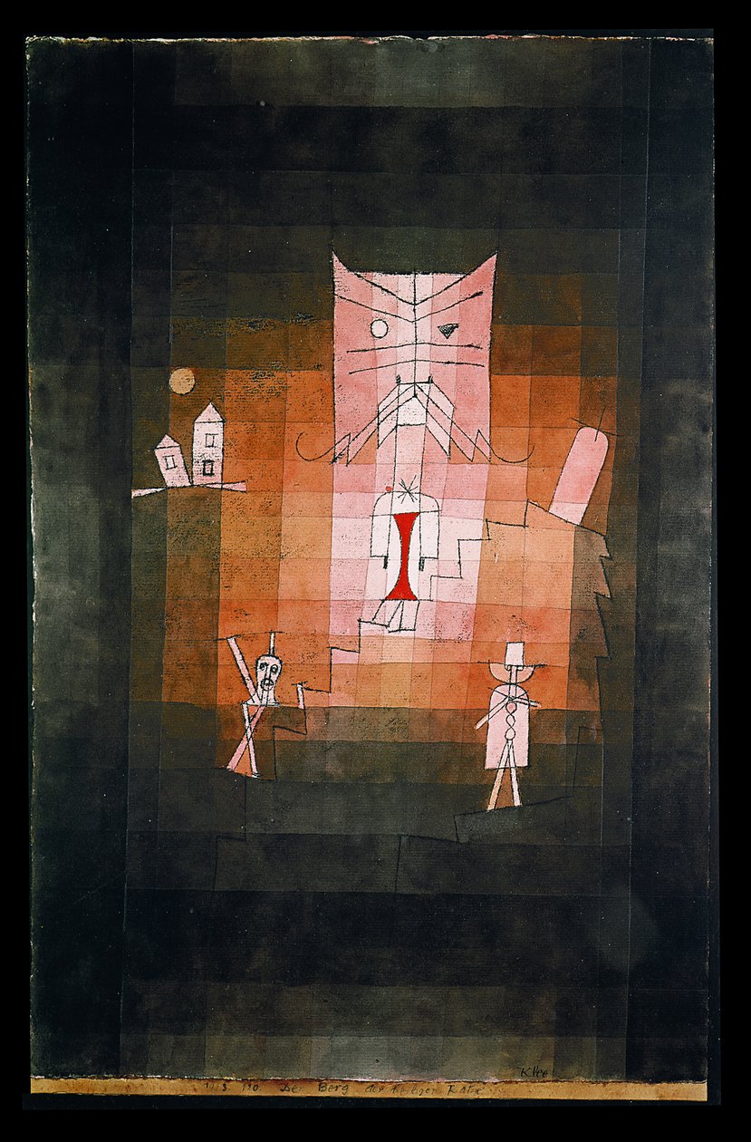 Der Berg der heiligen Katze von Paul Klee: Kunstdruck