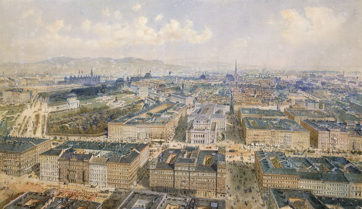 Panorama von Wien, 1871 von Rudolf von Alt: Kunstdruck