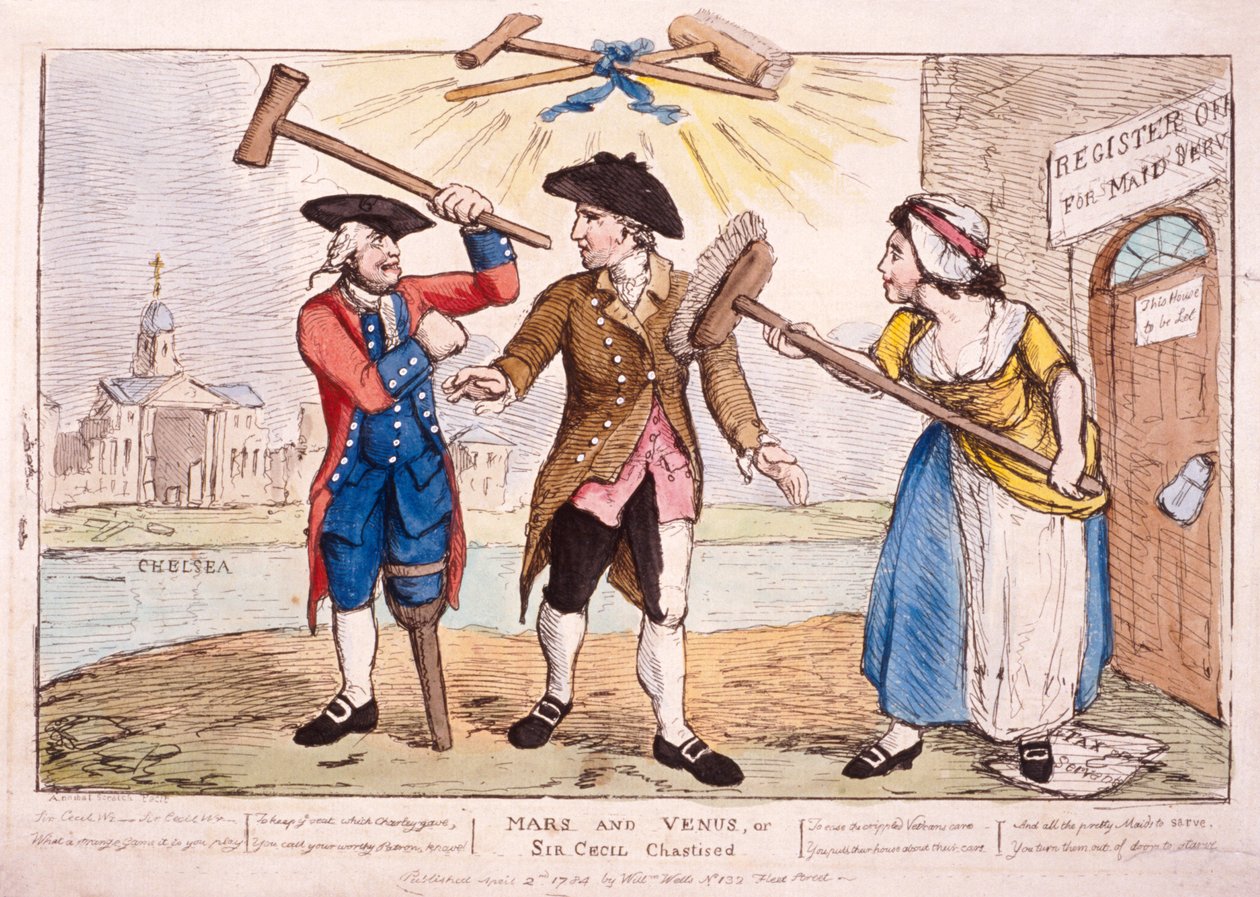 'Mars und Venus, oder Sir Cecil gezüchtigt', 1784