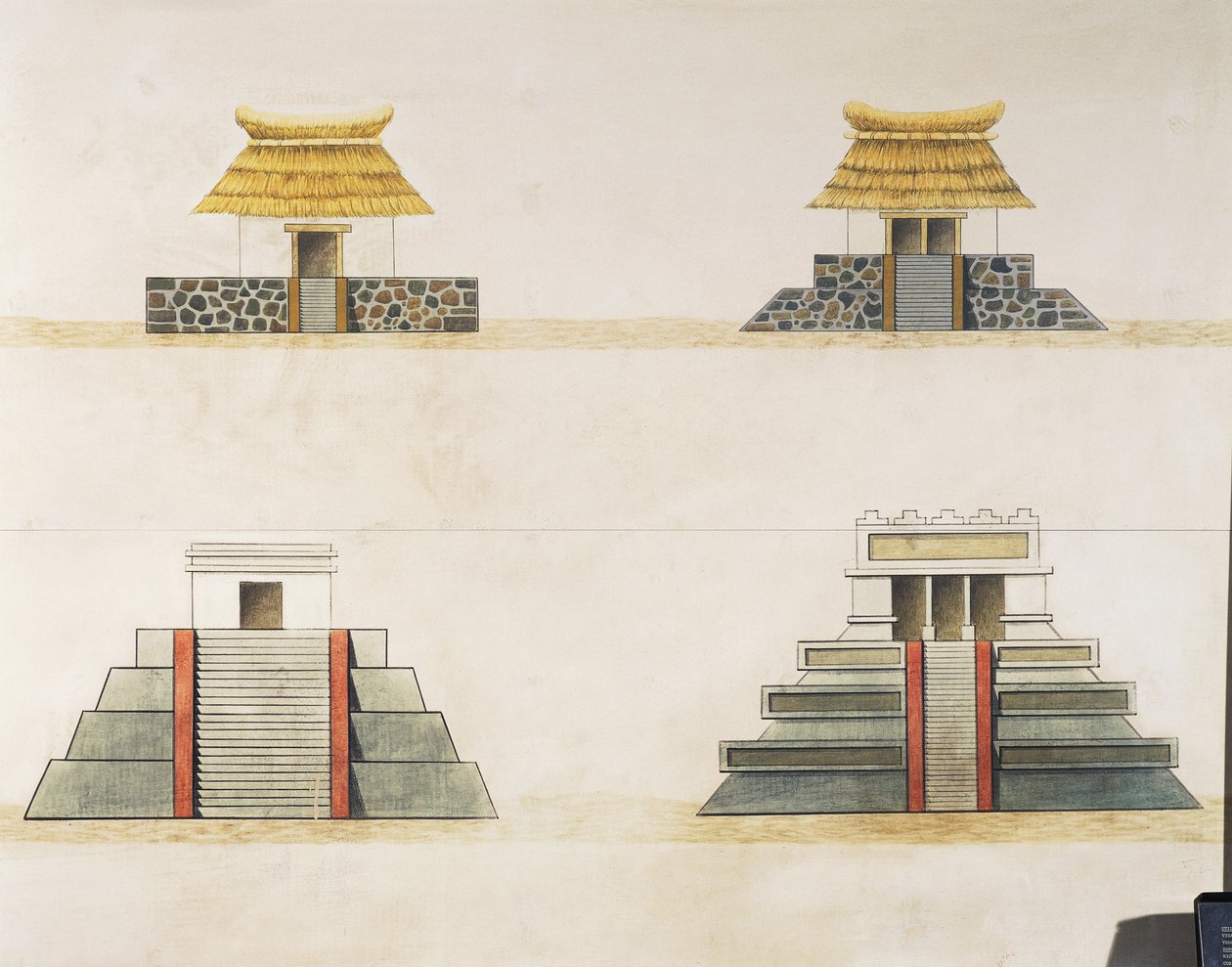 Aztekische Architektur Tenochtitlan