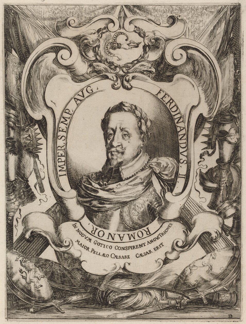 Der Kaiser Ferdinand II von Stefano della Bella: Kunstdruck