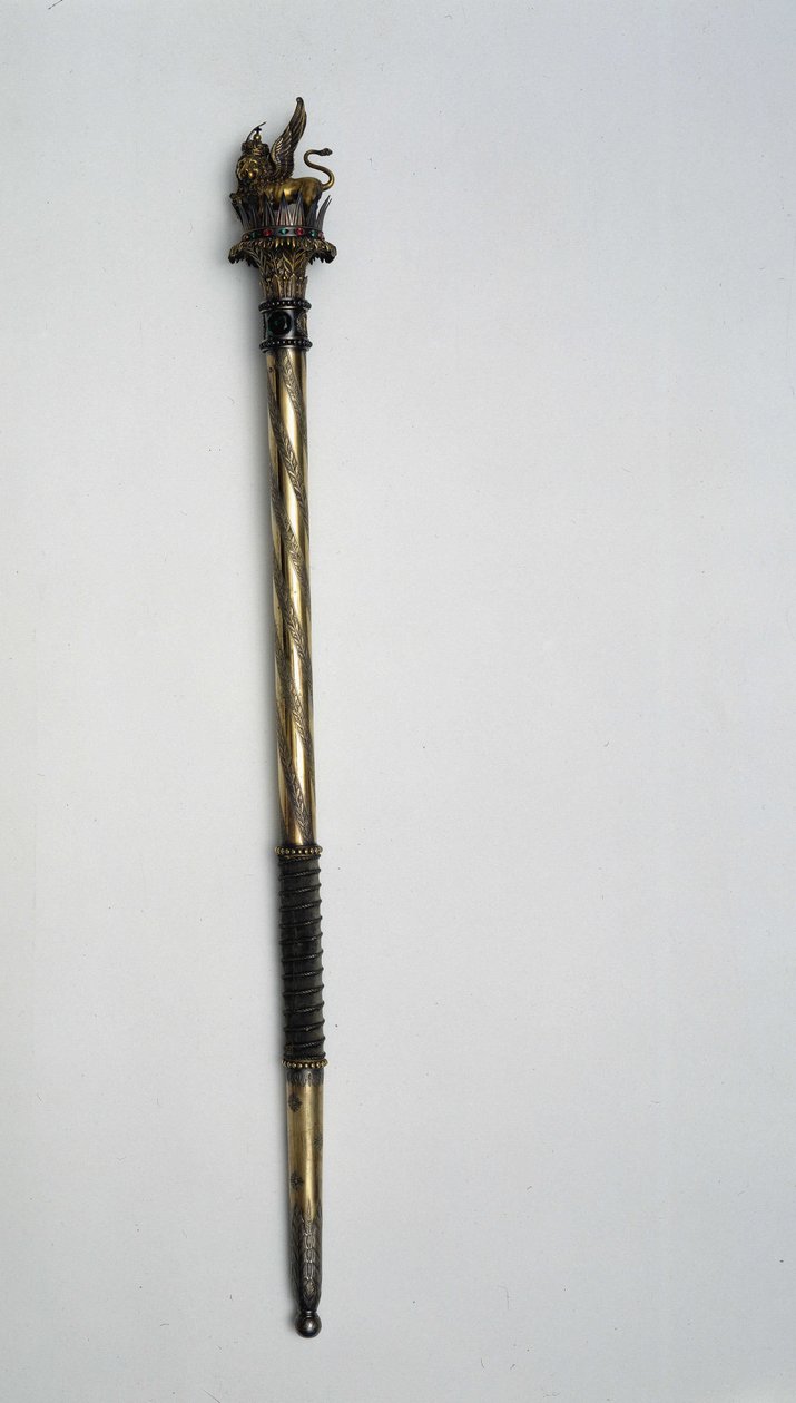 Zepter von Napoleon Bonaparte (1769 - 1821). Risorgimento Museum. Mailand
