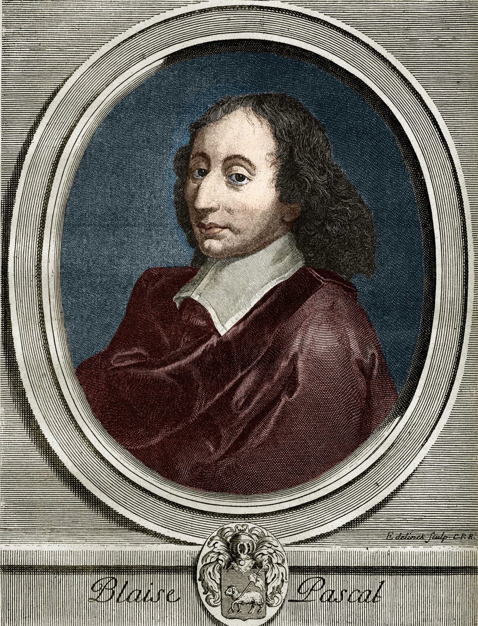 Porträt von Blaise Pascal (1623-1662), französischer Physiker ...