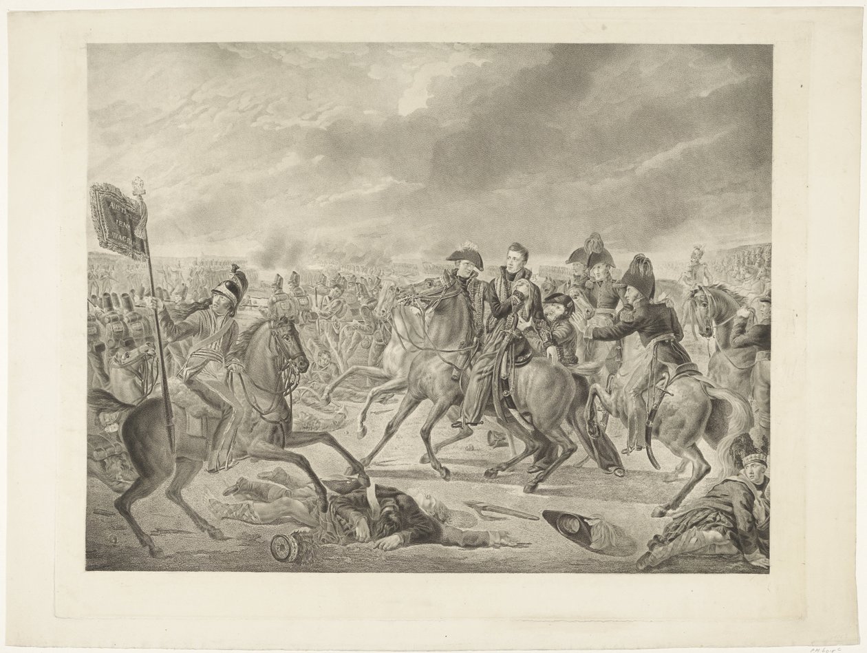 Prinz von Oranien in der Schlacht bei Waterloo, 1815
