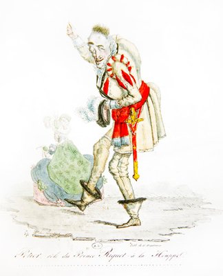 Charles Gabriel Potier in der Rolle des Prinzen Riquet à la Houppe, c ...