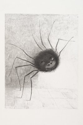 Lächelnde Spinne, c.1881 von Odilon Redon: Kunstdruck